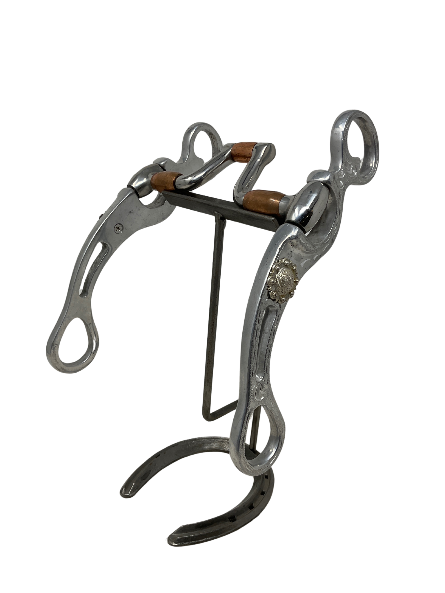 047 1/2 - Aluminium Hinged Port Bit | Heritage Horseman Supply