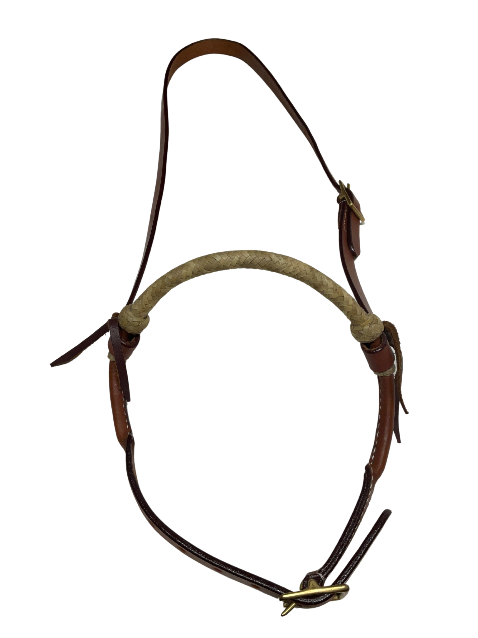 Rawhide Nose Caveson w/Hanger | Heritage Horseman Supply