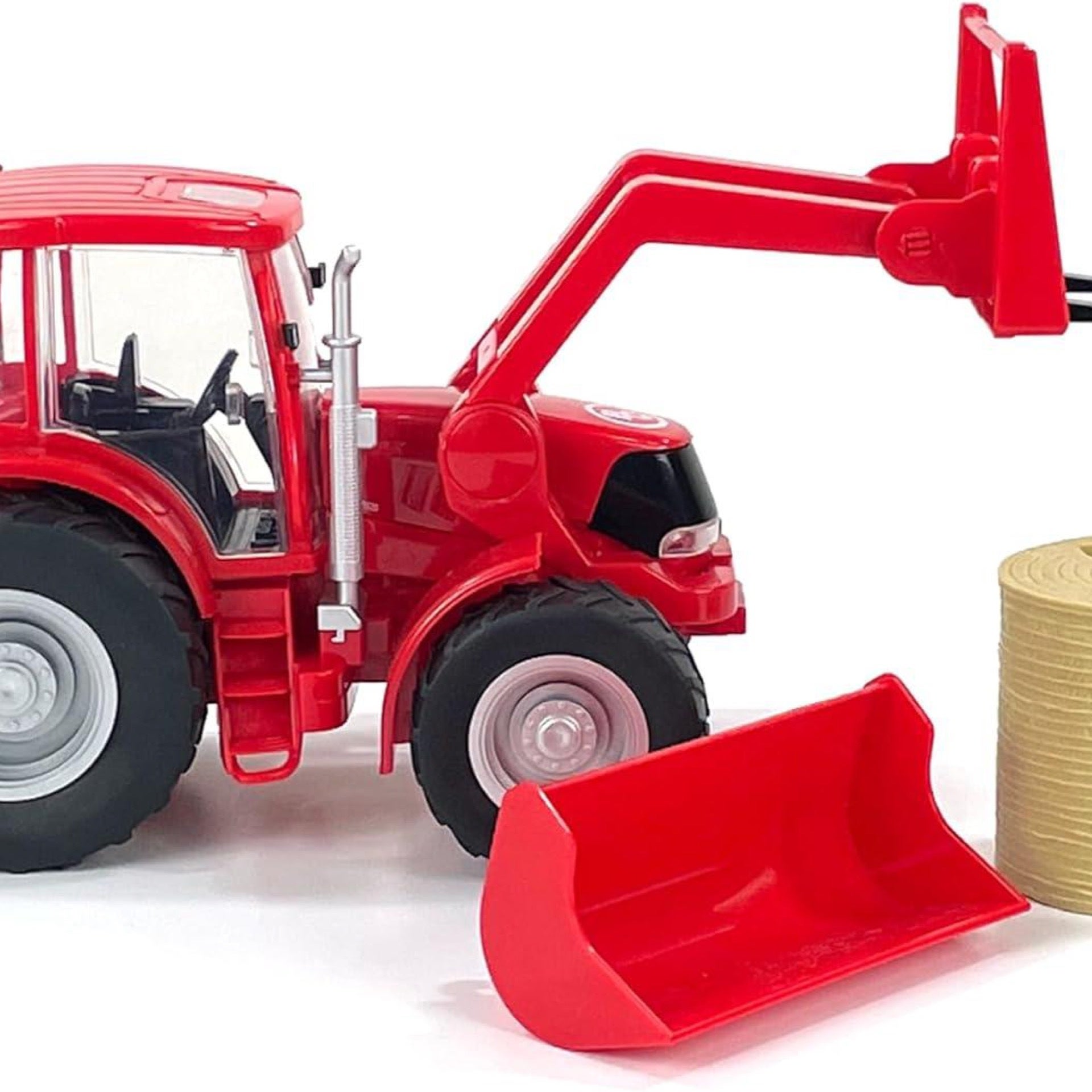 Big Country Toys Red Tractor & Implements, 1:20 Scale, Toy Tractor with ...