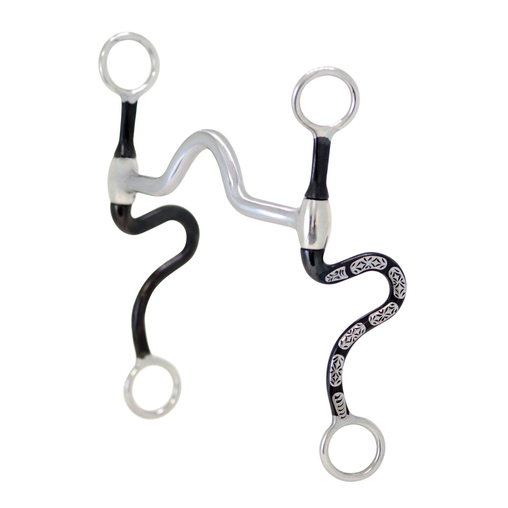 014 - Black Medium Port Curb Bit | Heritage Horseman Supply